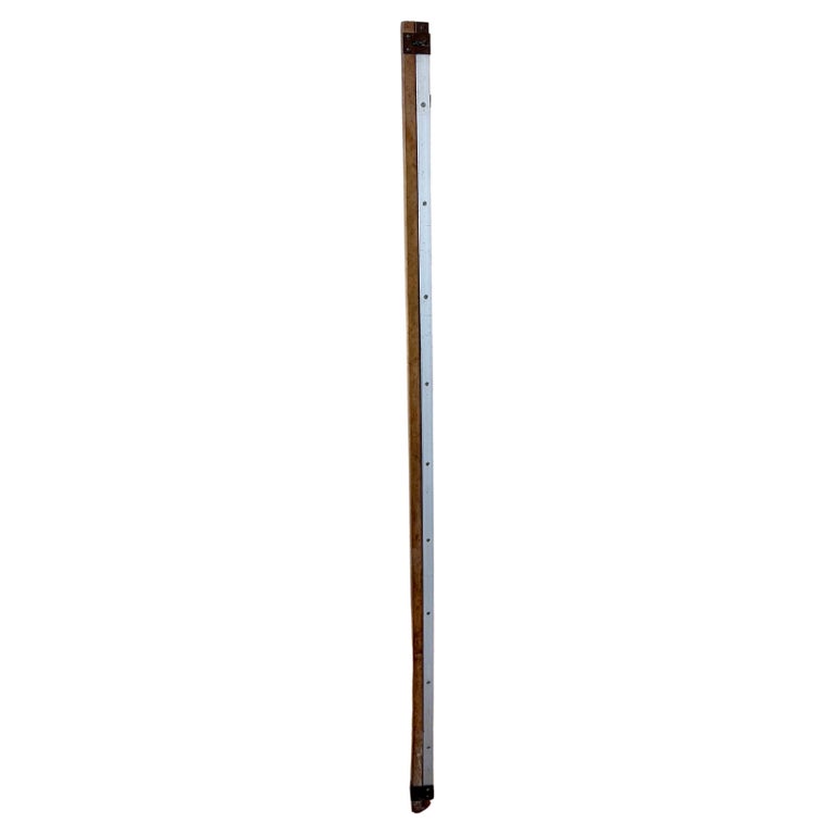 Vintage Wood Survey Measuring Large Stick by Lenner For Sale at 1stDibs