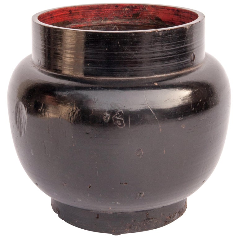 Vintage Wooden Beer Pot from Bhutan, Mid-20th Century at 1stDibs