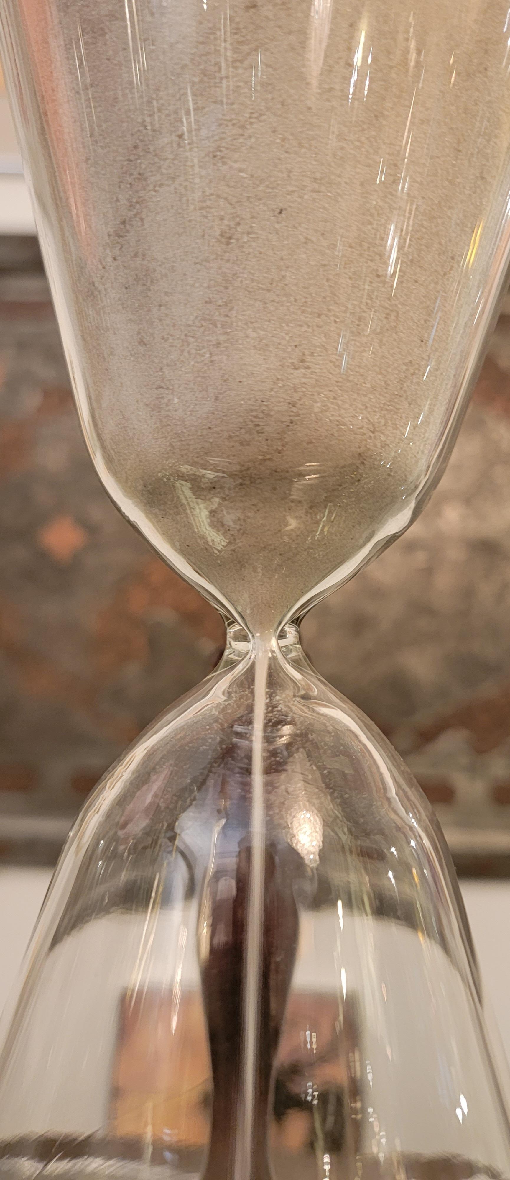 Vintage Wooden Frame Sand Timer or Hour Timer at 1stDibs
