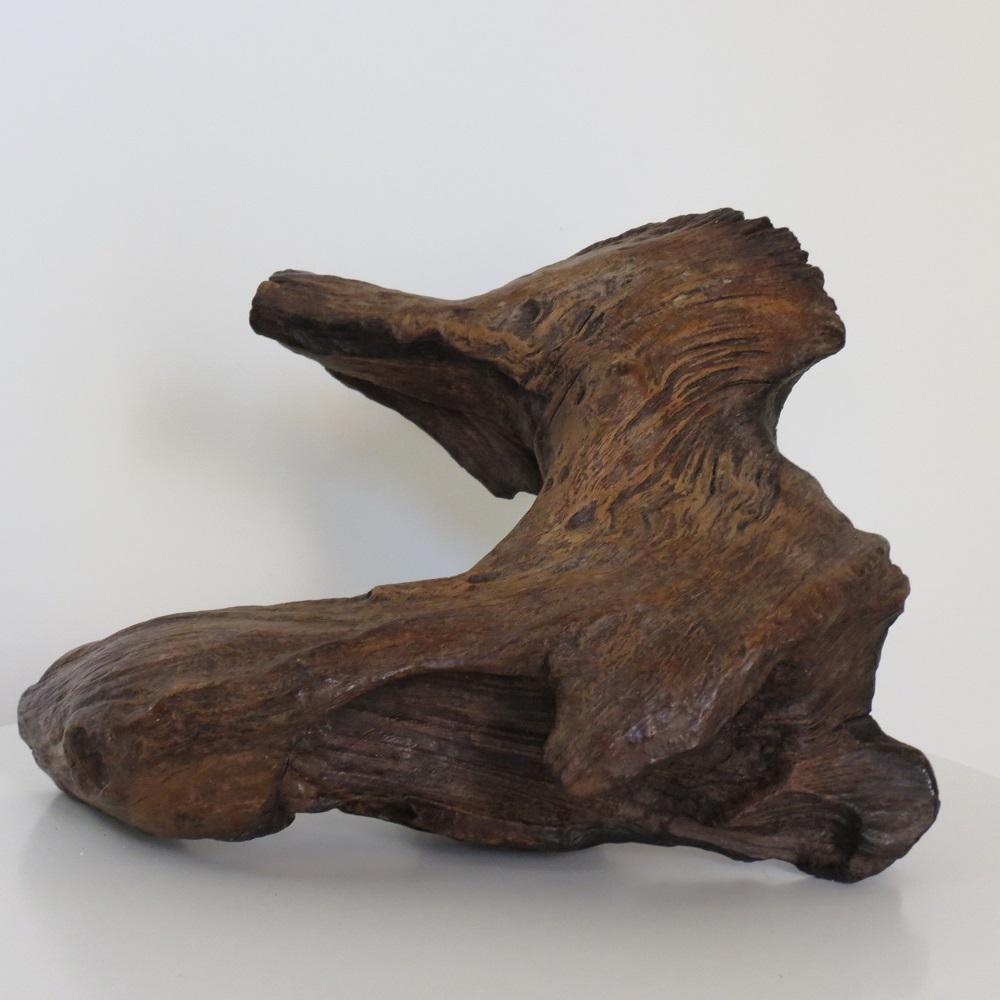 Vintage Wooden Freeform Charred Wooden Sculpture For Sale at 1stDibs