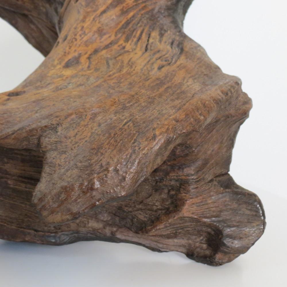 Vintage Wooden Freeform Charred Wooden Sculpture For Sale at 1stDibs