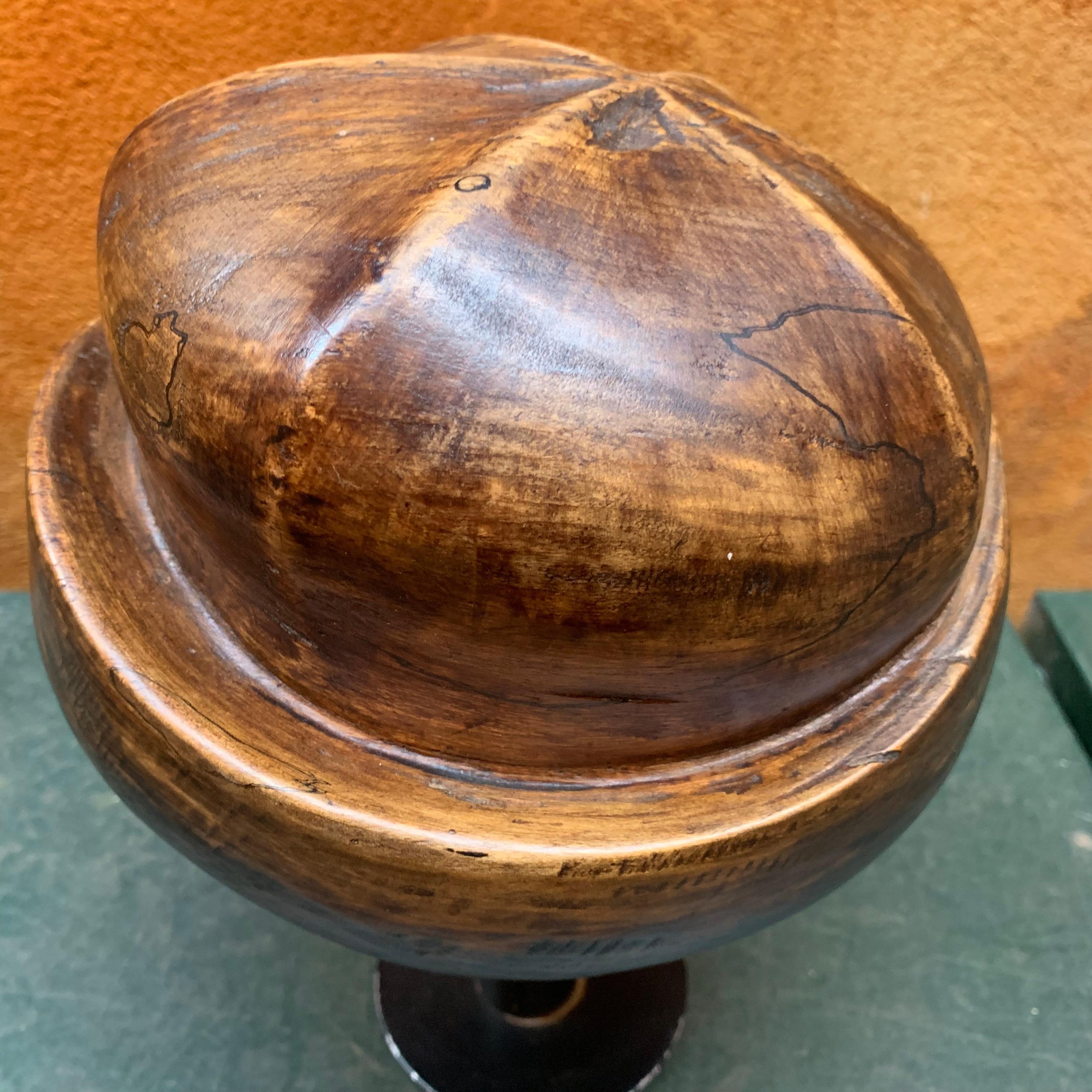 Vintage Wooden Hat Form at 1stDibs | wooden hat forms