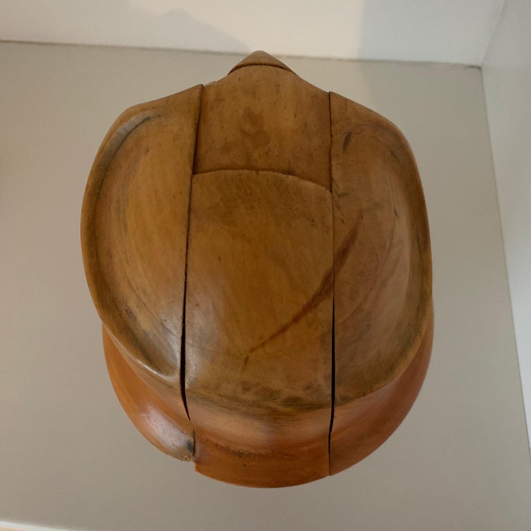 Vintage Wooden Hat Form at 1stDibs
