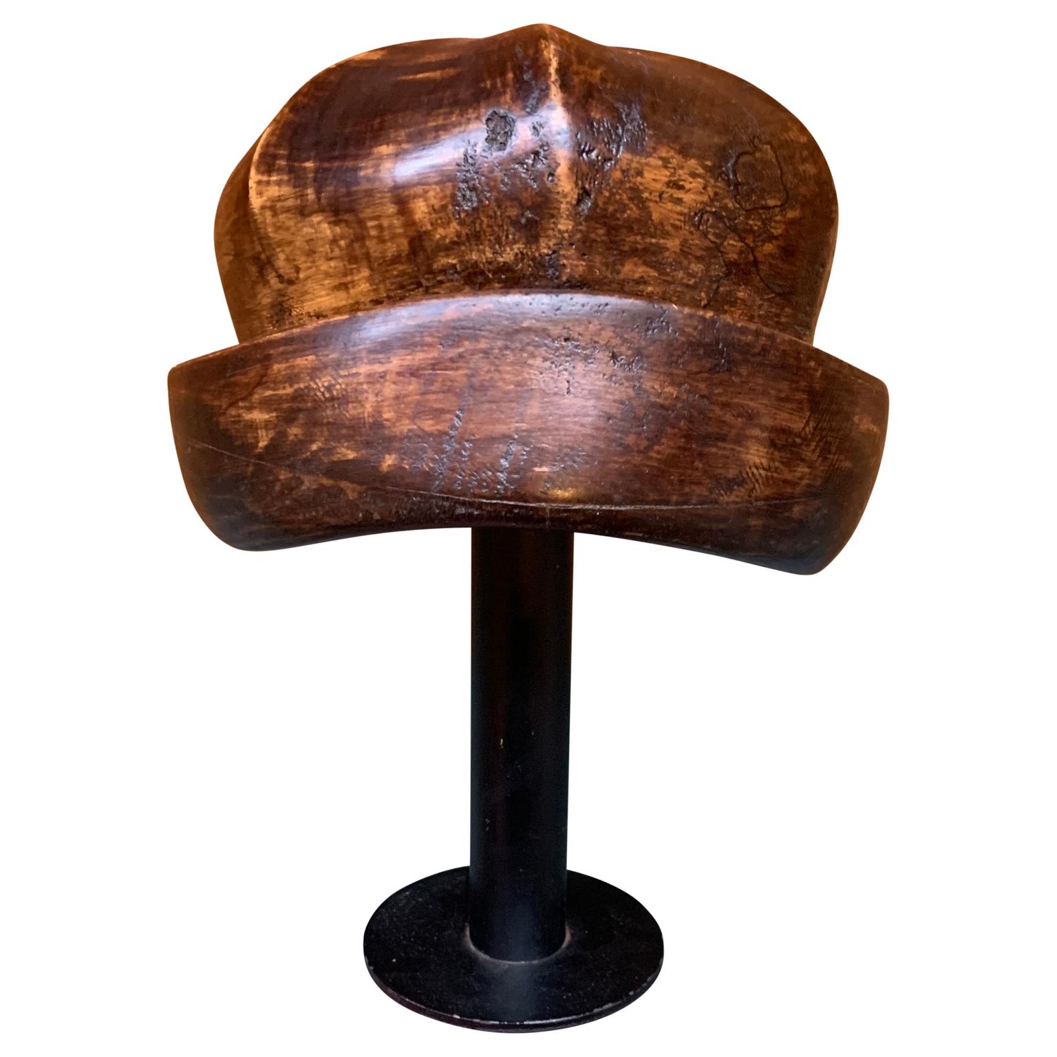 Vintage Wooden Hat Form at 1stDibs | wooden hat forms