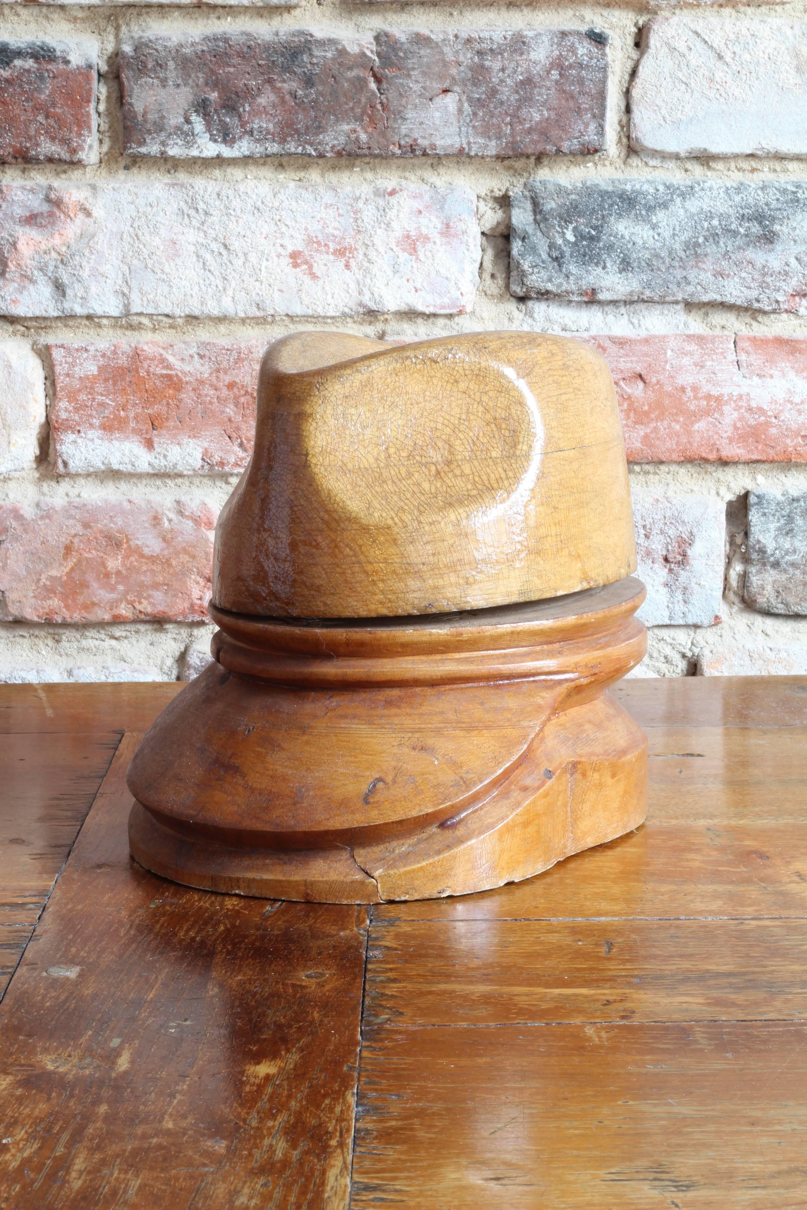 Vintage Wooden Hat Forms, Set of 3 at 1stDibs | vintage hat form, hat ...