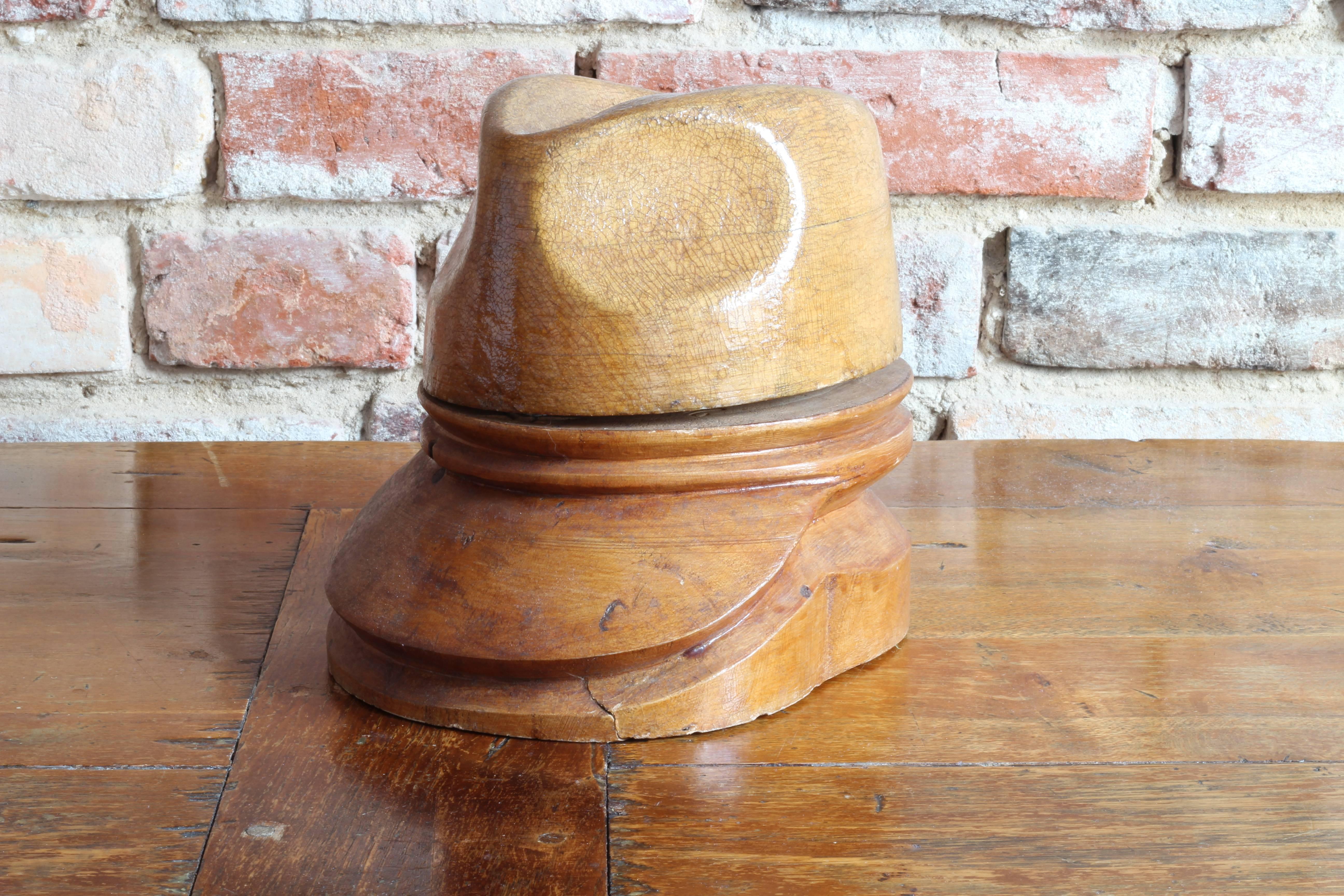 Vintage Wooden Hat Forms, Set of 3 at 1stDibs | vintage hat form, hat ...
