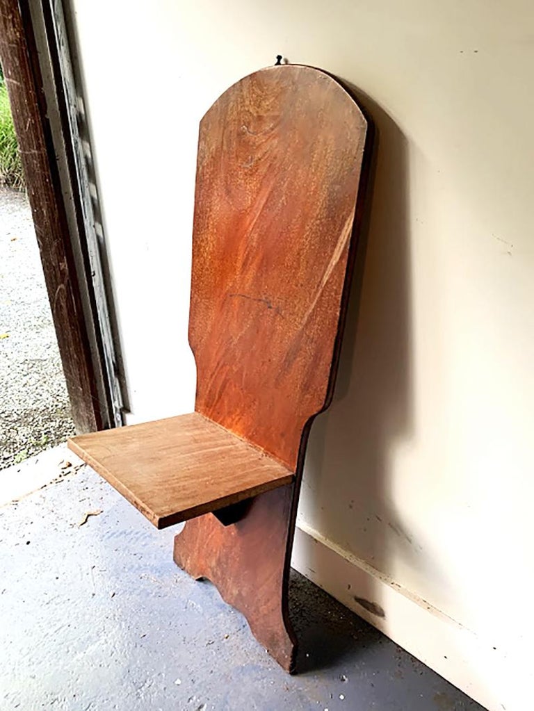 Vintage Wooden Leaning Chair For Sale at 1stDibs