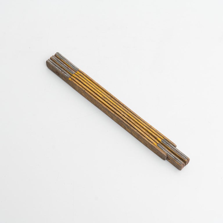 Vintage Wooden Measuring Stick, circa 1950 For Sale at 1stDibs