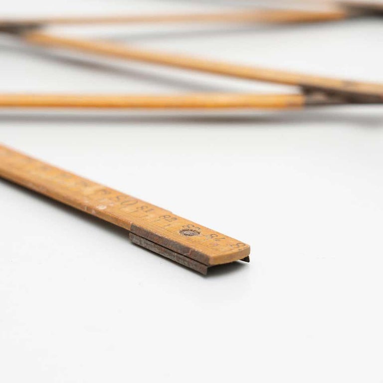 Vintage Wooden Measuring Stick, circa 1950 For Sale at 1stDibs