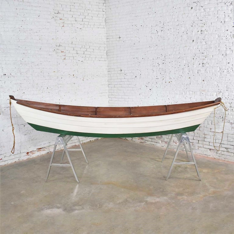 Vintage Wooden Rowboat for Maritime or Nautical Décor at 1stDibs