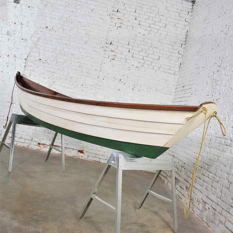Vintage Wooden Rowboat for Maritime or Nautical Décor at 1stDibs