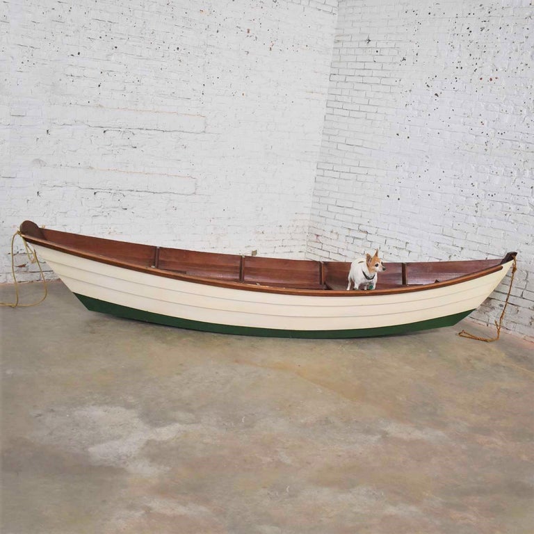 Vintage Wooden Rowboat for Maritime or Nautical Décor at 1stDibs