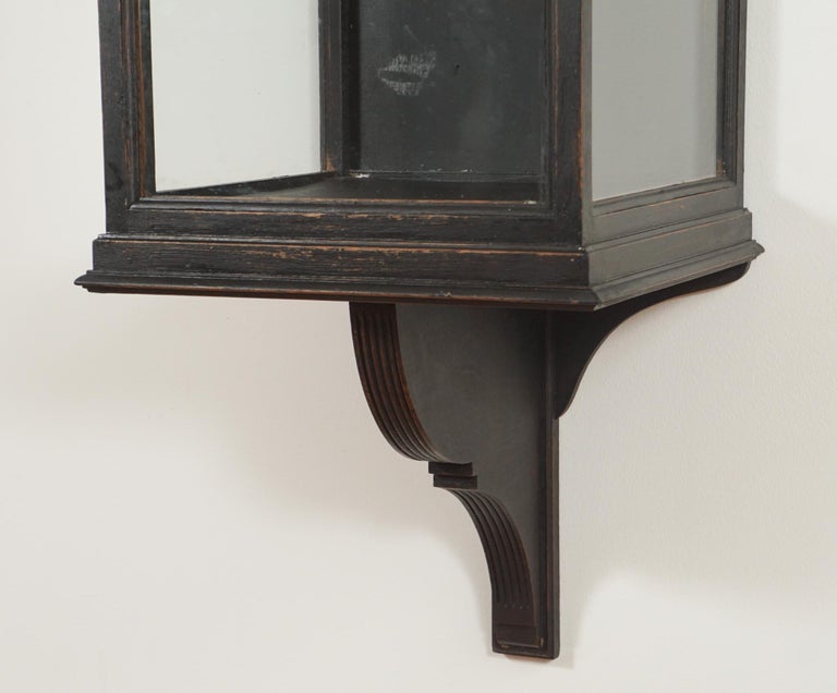 Vintage Wooden Wall Vitrine, Belgium For Sale at 1stDibs