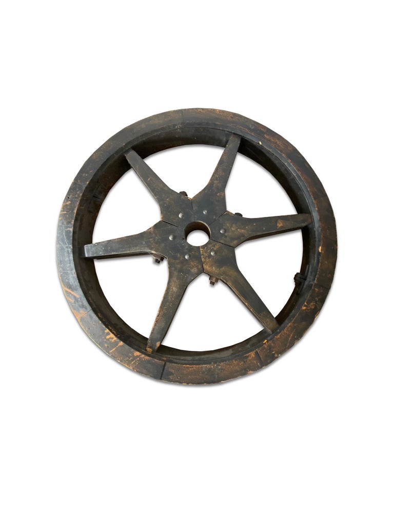 Vintage Wooden Wheel For Sale at 1stDibs