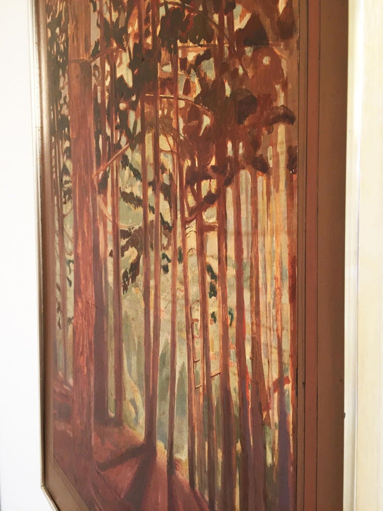 Vintage Woods Painting by Alan Healey 1970s Vintage Retro Boho Safari ...