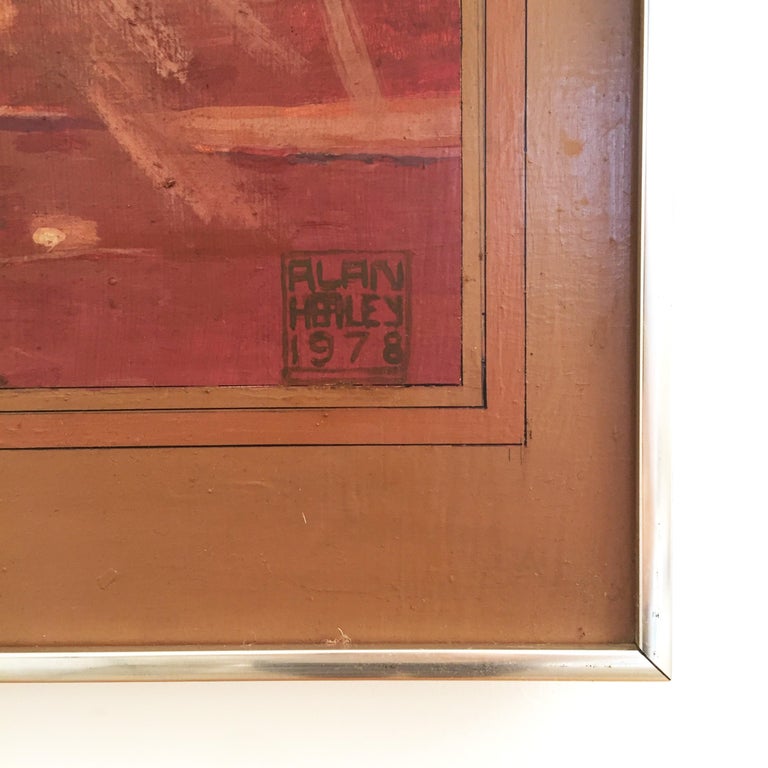 Vintage Woods Painting by Alan Healey 1970s Vintage Retro Boho Safari ...