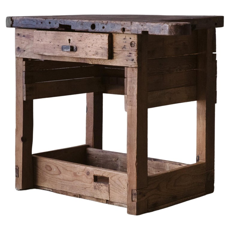 Vintage Work Console Table from France, circa 1950 For Sale at 1stDibs