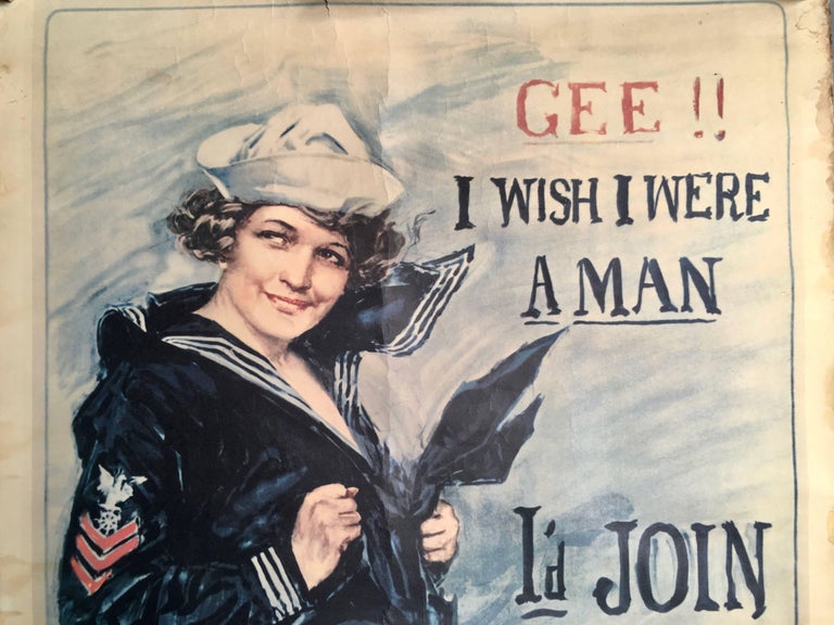 Vintage World War II Navy Poster at 1stDibs