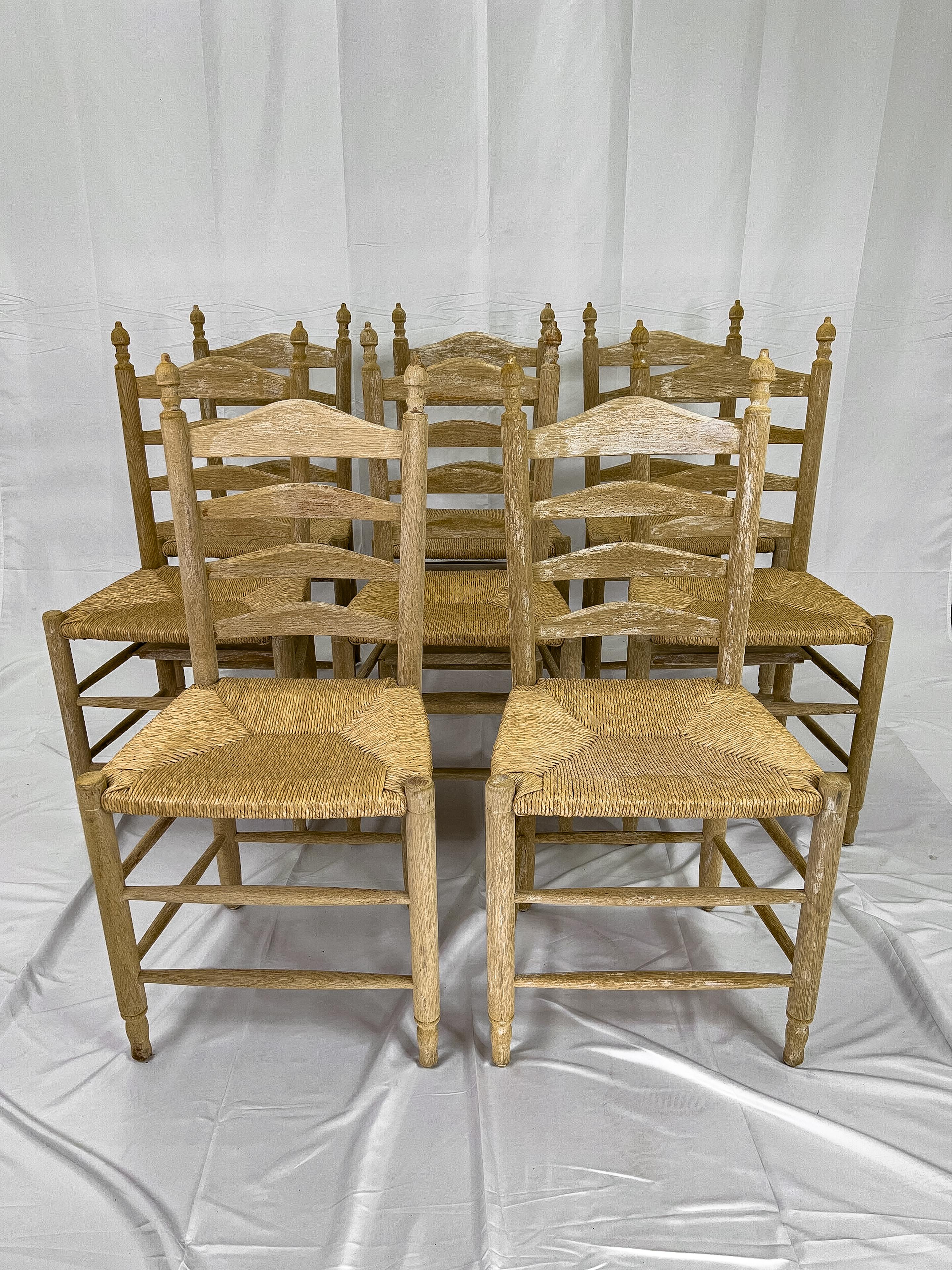 Vintage Worship Chairs, Set of 8 at 1stDibs