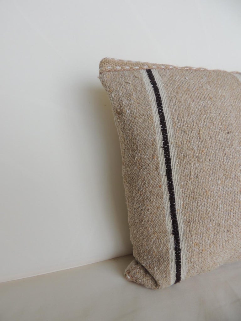 Vintage Woven Tribal Artisanal Textile Decorative Bolster Pillow For ...