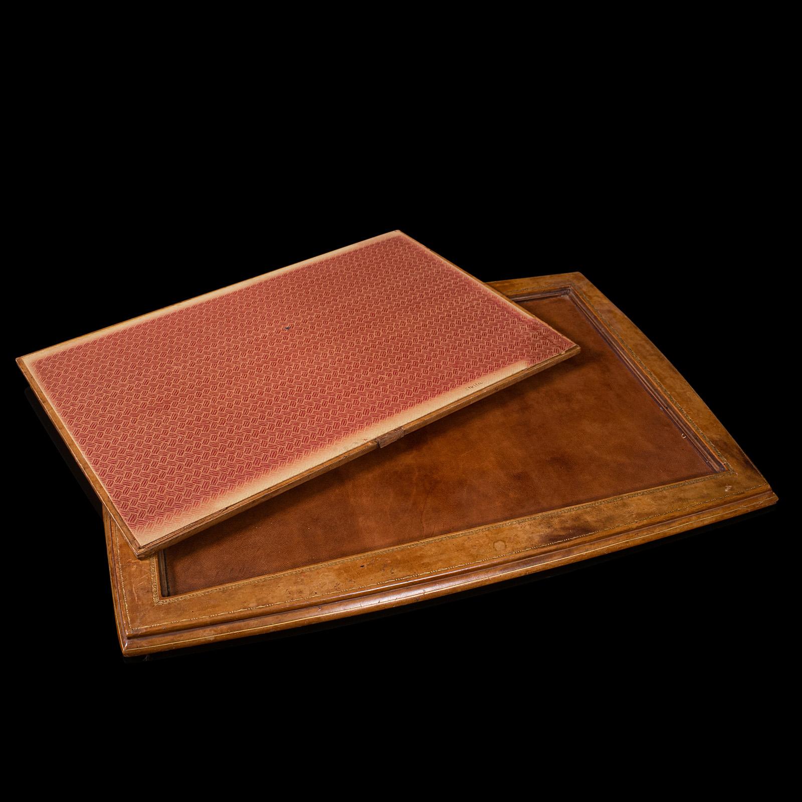 Vintage Writing Desk Set, English, Leather, Correspondence Box, Asprey of London For Sale at 1stDibs