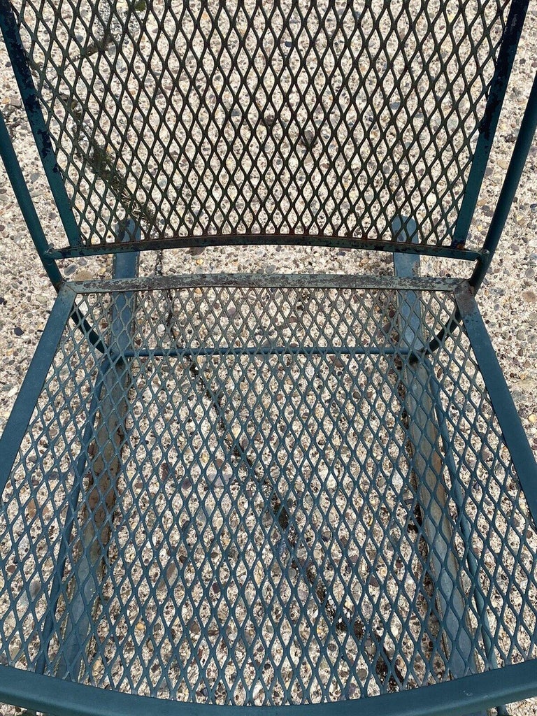 Vintage Wrought Iron Victorian Style Green Garden Patio Rocker Rocking ...