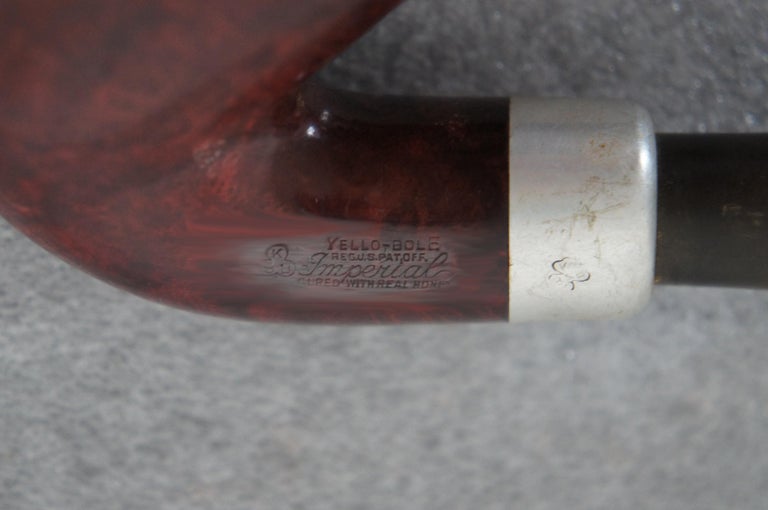 Vintage Yello Bole Imperial Algerian Bruyere Briar Sherlock Smoking Pipe at 1stDibs