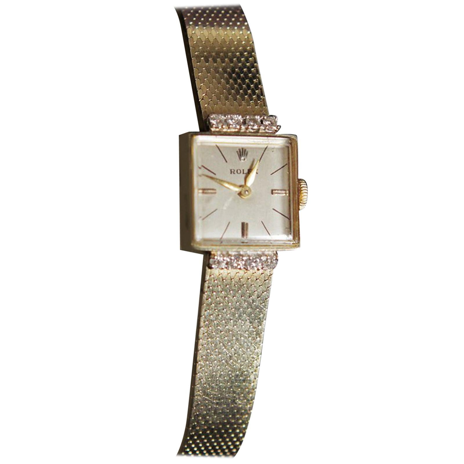 Vintage Yellow Gold Lady's Rolex Watch For Sale at 1stDibs