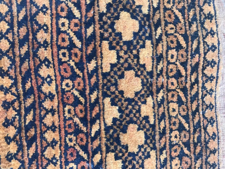 Vintage Yellow Orange Afghan Rug For Sale at 1stDibs