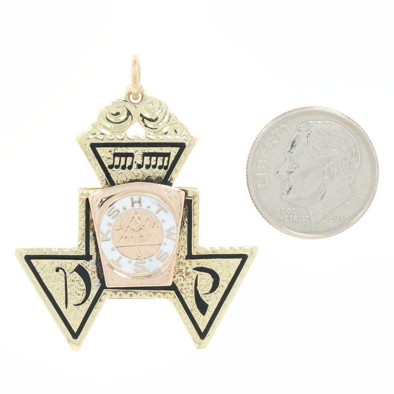 Vintage York Rite Past High Priest Medal, 14 Karat Gold Royal Arch ...