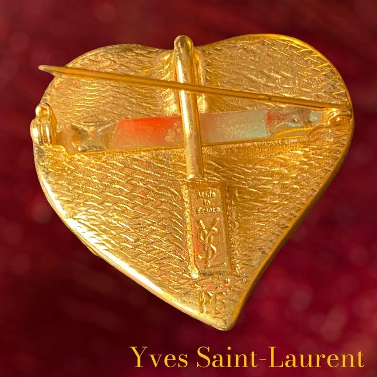 Vintage Yves Saint-Laurent Brooch For Sale at 1stDibs