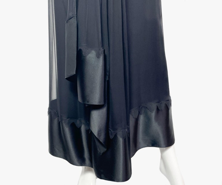 Vintage Yves Saint Laurent Bustier Dress in Silk, 1980s For Sale at 1stDibs
