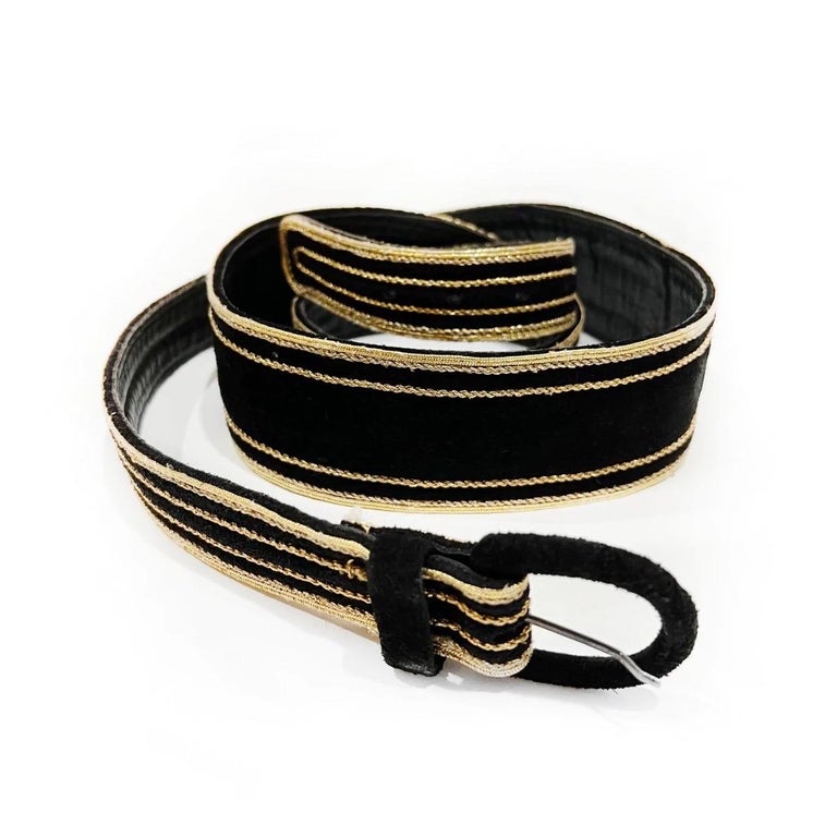 Vintage Yves Saint Laurent Gold Wrap Around Belt For Sale at 1stDibs