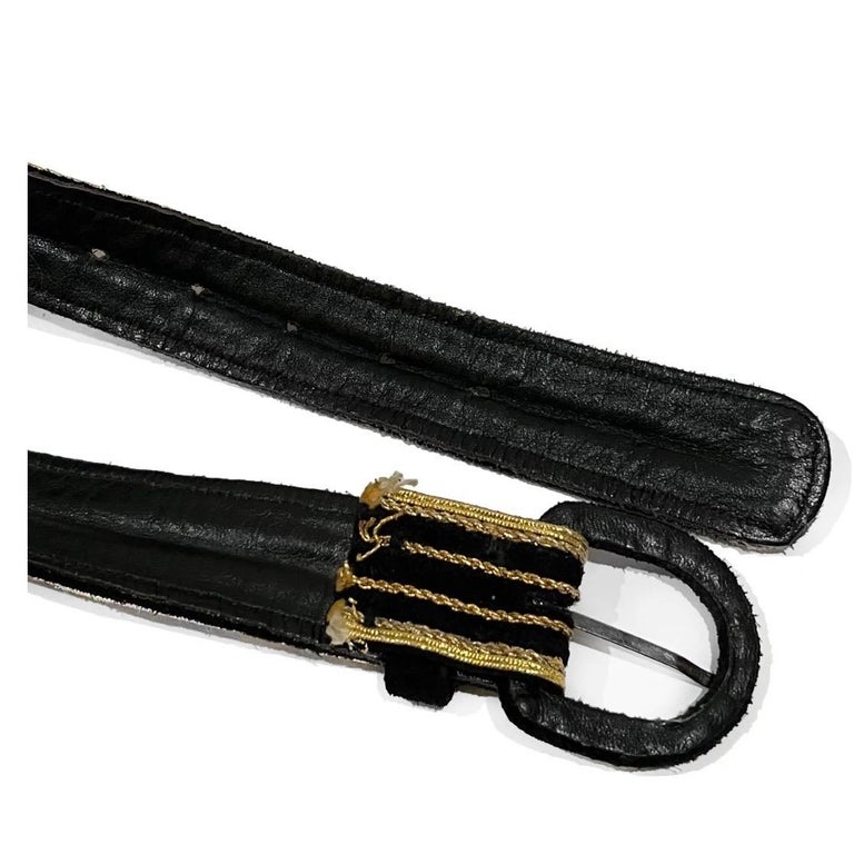 Vintage Yves Saint Laurent Gold Wrap Around Belt For Sale at 1stDibs