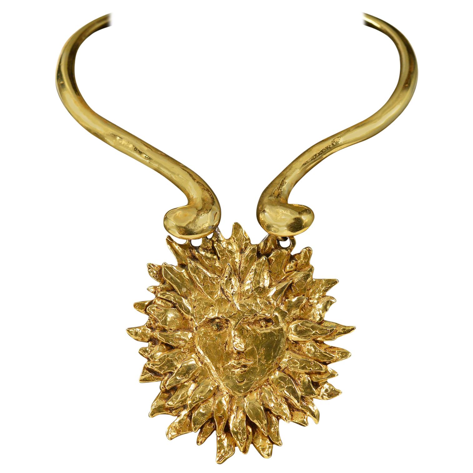 YVES SAINT LAURENT Robert Goossens Multi Jewelled Runway Necklace For ...