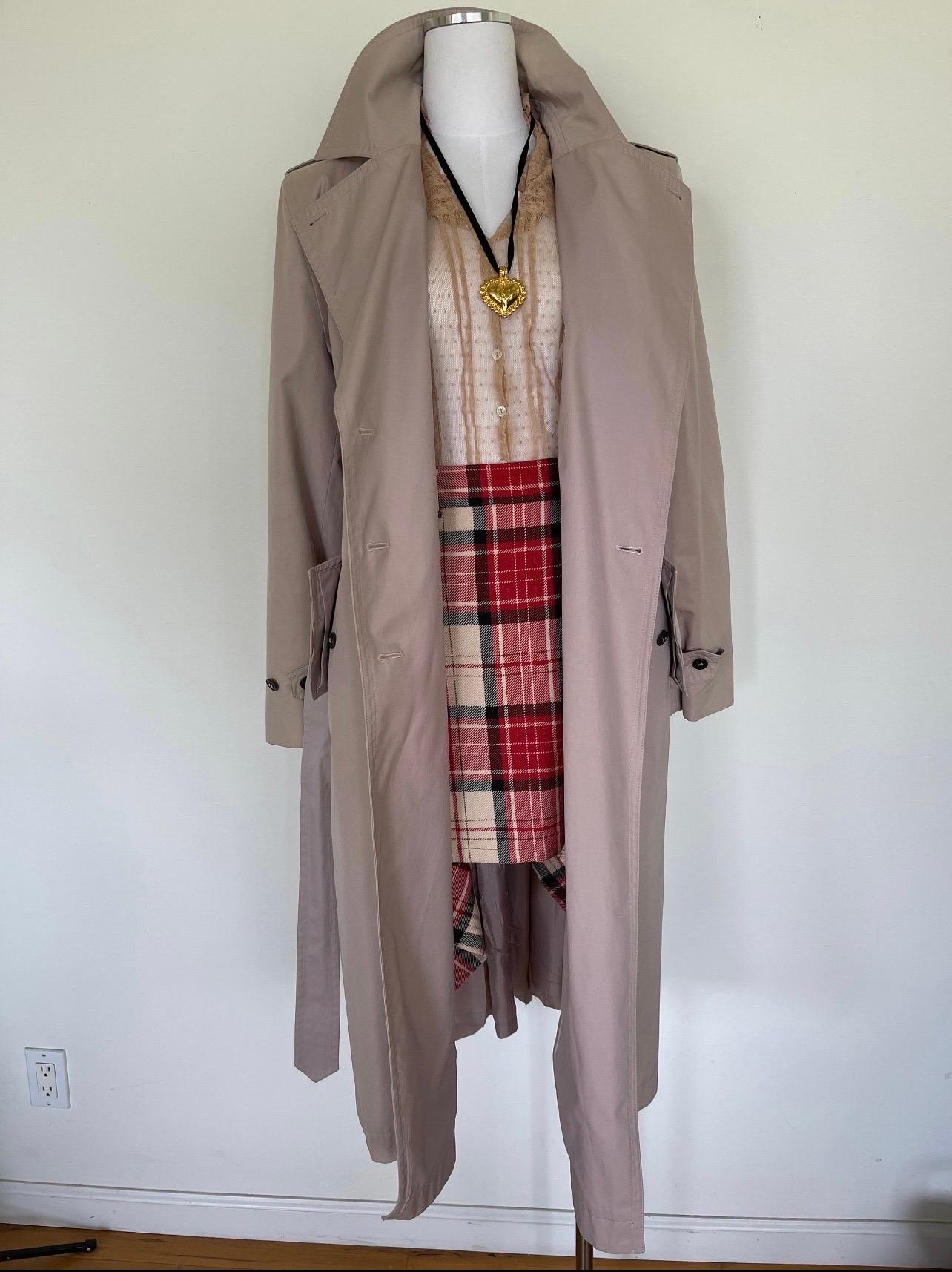 Vintage Yves Saint Laurent long lavender coat at 1stDibs