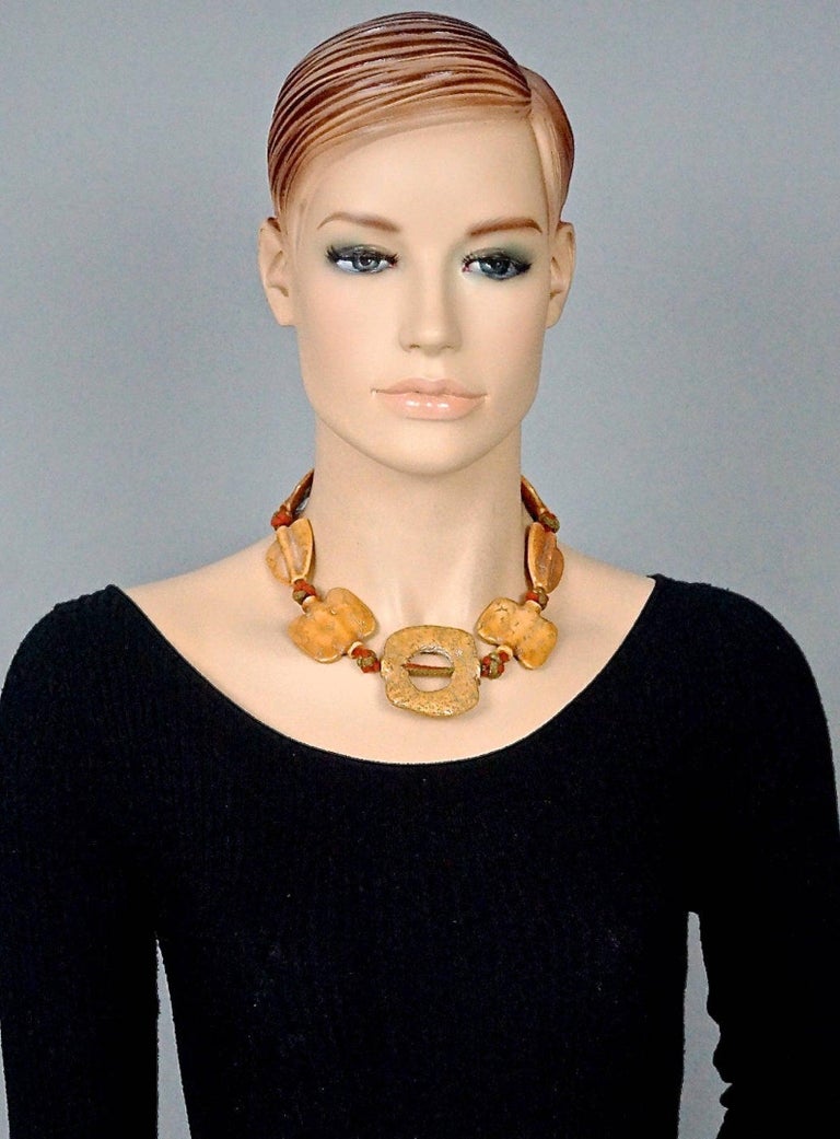 Vintage YVES SAINT LAURENT Ysl "Braque Collection" Bird Resin Necklace ...