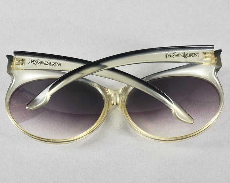 Vintage YVES SAINT LAURENT Ysl Butterfly Oversized Sunglasses at ...