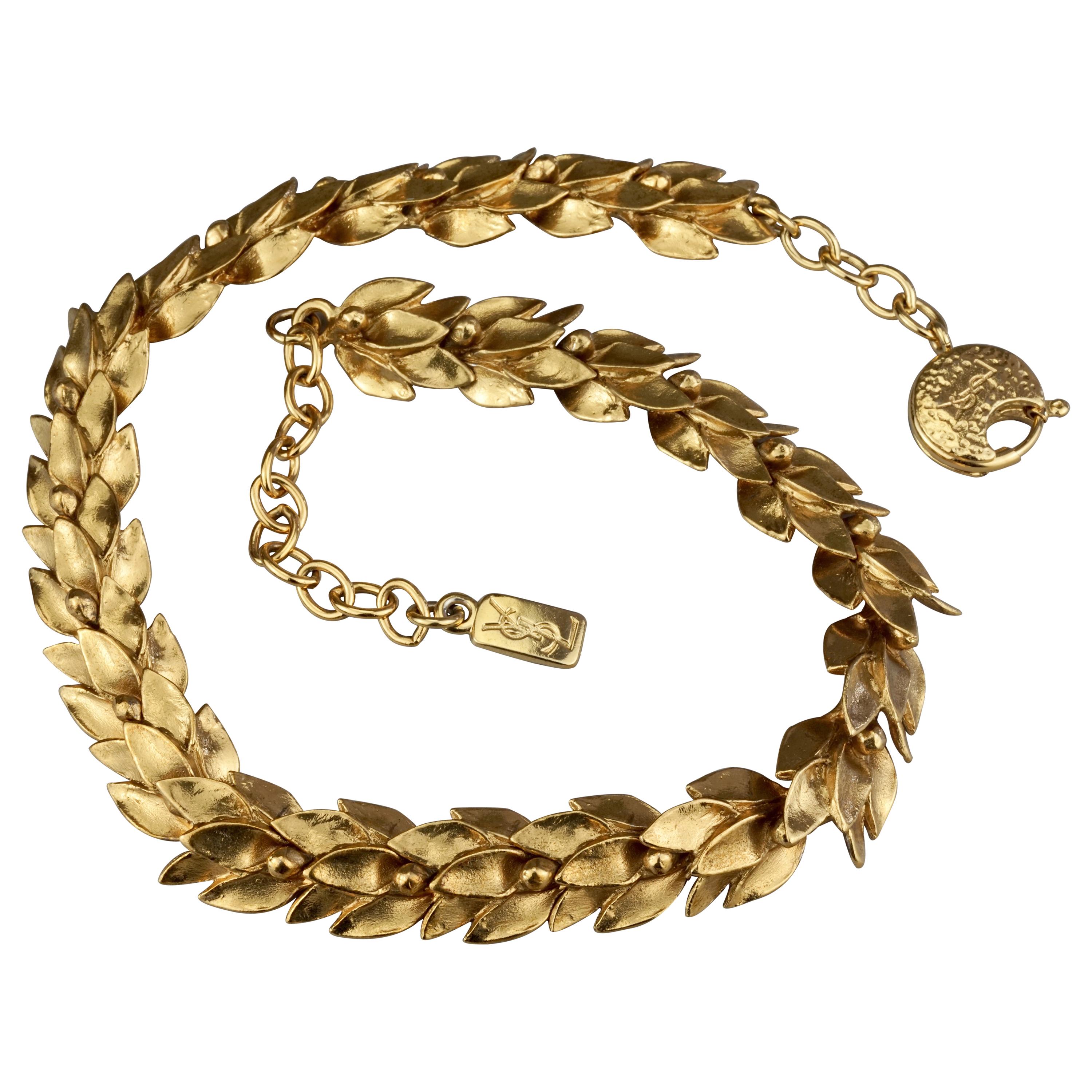 Rock Crystal Haute Couture YSL Necklace by Robert Goossens at 1stDibs