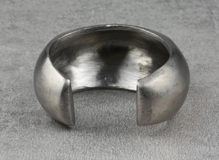 Vintage YVES SAINT LAURENT Ysl Futuristic Asymmetric Cuff Bracelet For ...