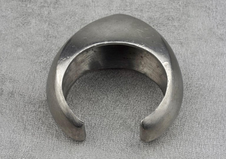 Vintage YVES SAINT LAURENT Ysl Futuristic Asymmetric Cuff Bracelet For ...