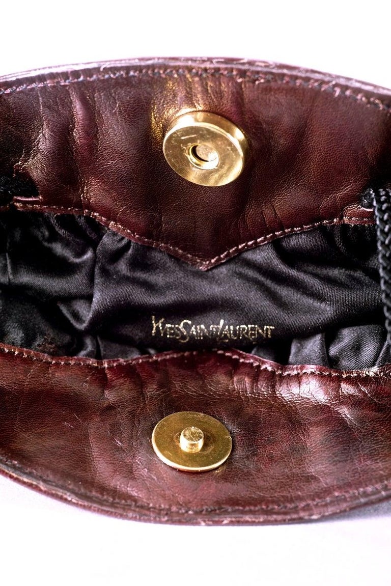 Vintage YVES SAINT LAURENT Ysl Velvet Tassel Russian Collection Bag at ...