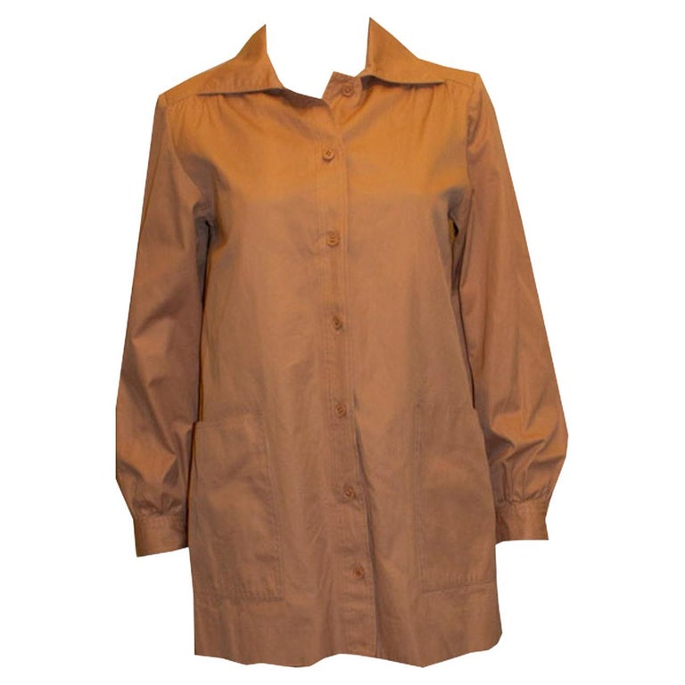 Vintage Yves Sait Laurent Rive Gauche Pale Pink Shacket ( shirt /jacket ...