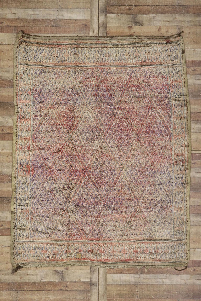 Vintage Zayane Moroccan Rug by Berber Tribes of Morocco For Sale at 1stDibs