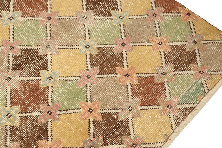 Vintage Zeki Muren Rug in Polychromatic Geometric Pattern, by Rug and ...