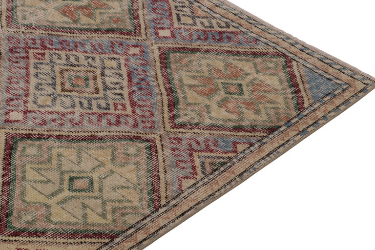 Vintage Zeki Müren Rug in Polychromatic Geometric Pattern For Sale at ...