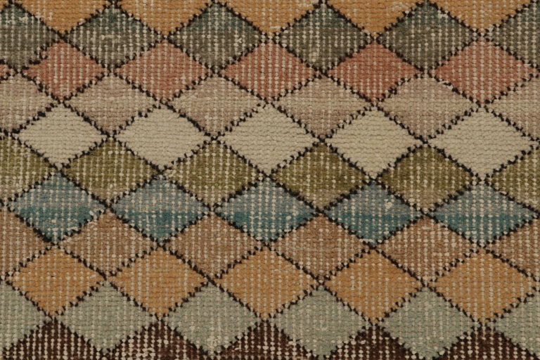 Vintage Zeki Muren Rug in Polychromatic Geometric Pattern, by Rug and ...