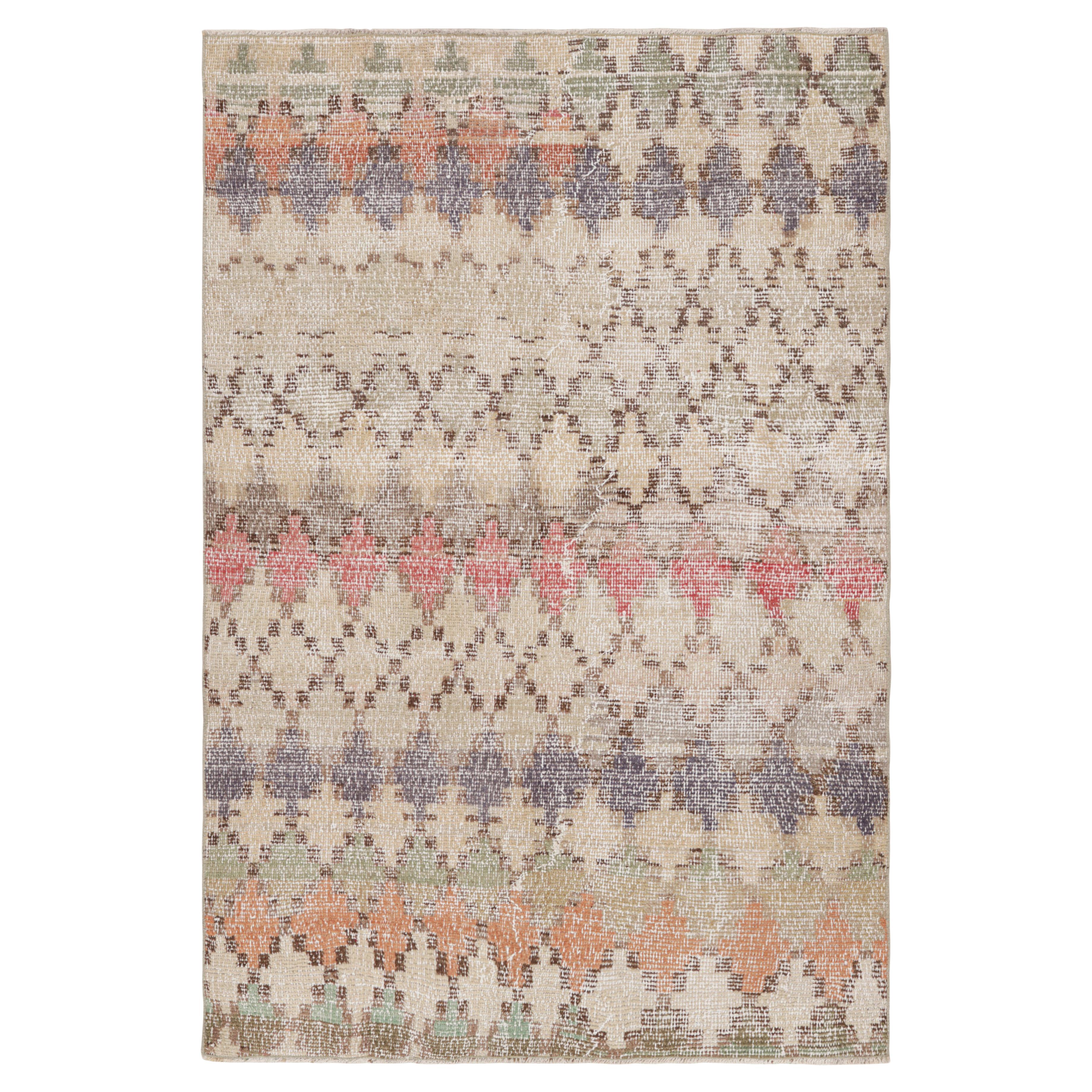Vintage Zeki Múren Rug with Polychromatic Diamond Pattern from Rug and ...