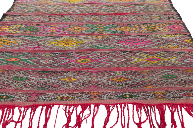 Vintage Zemmour Moroccan Kilim Rug For Sale at 1stDibs