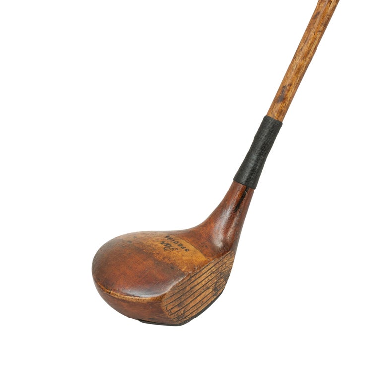 Vintage Golf Club, Persimmon Head Driver with Hickory Shaft at 1stDibs